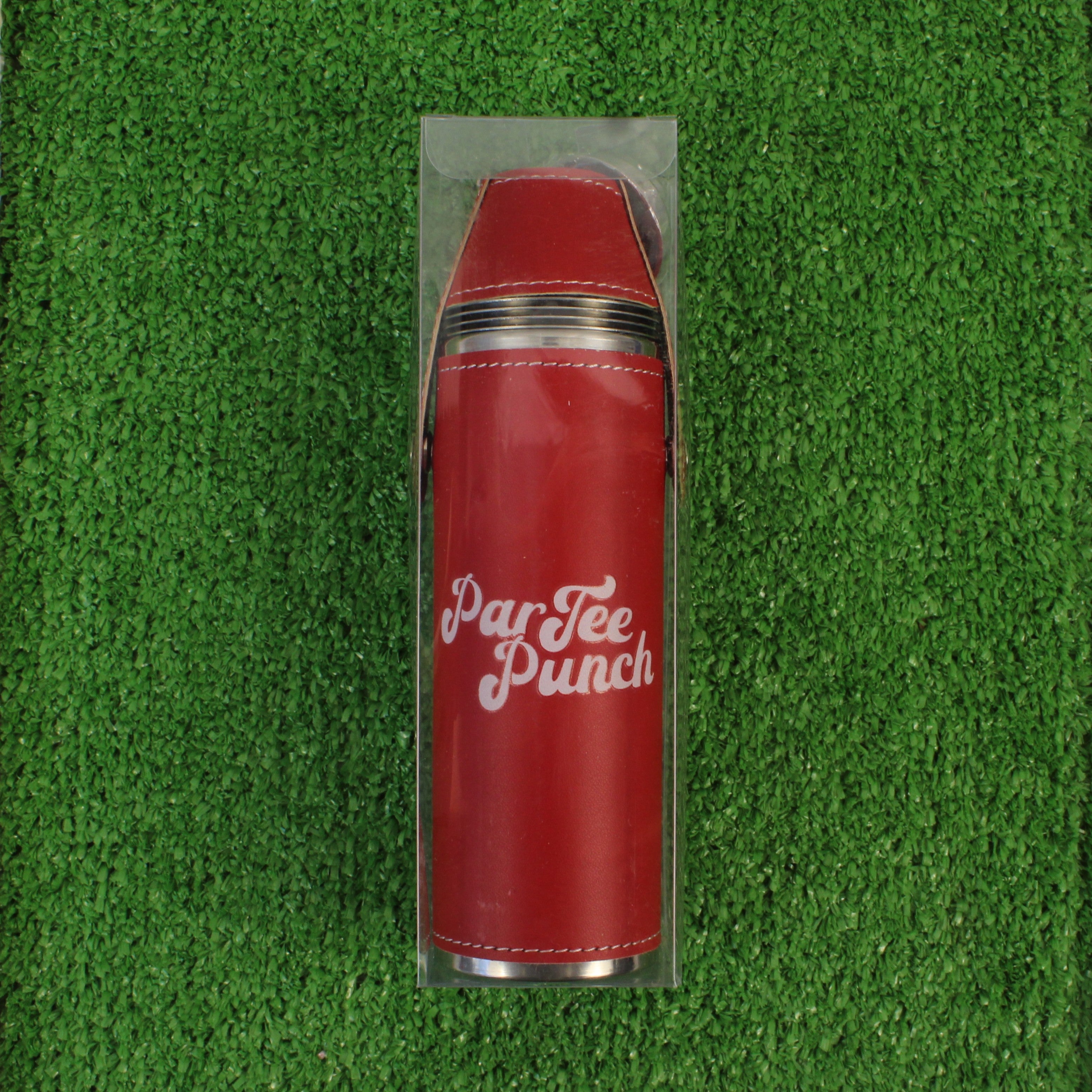 FORE Shot Flask with Shot Glasses - Red – Best of Golf America